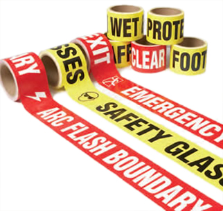 INCOM® WTP102 Worded Floor Safety Tape To Communicate Safety Messages ...