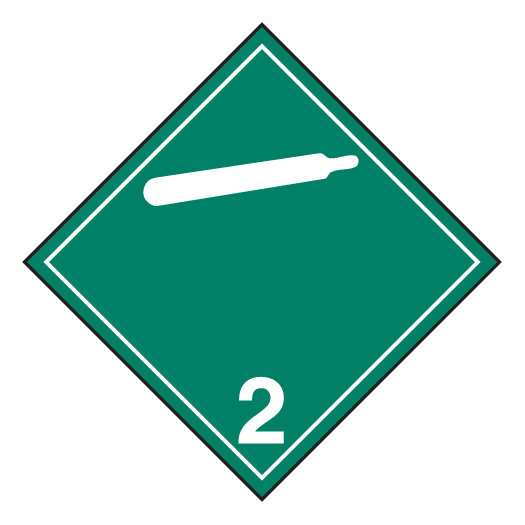 INCOM® TT220TB-EACH Standard Placards, Class 2.2 Dangerous Goods ...