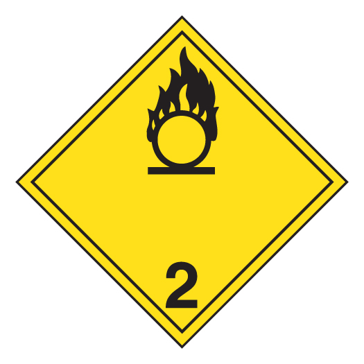 INCOM® TT232PS-EACH Standard Placards, Class 2 Dangerous Goods Placards ...