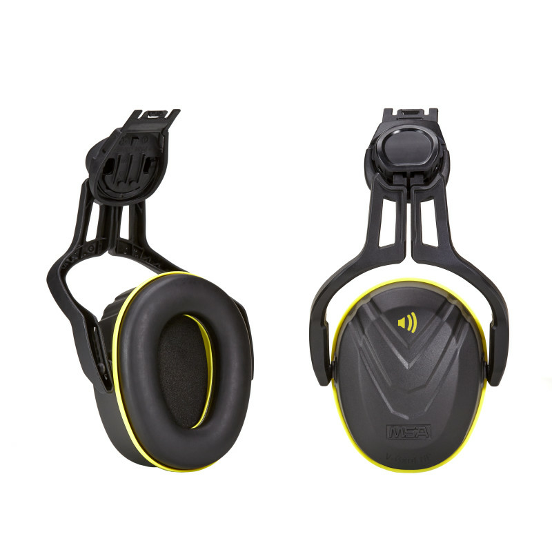 MSA 10190357 V-Gard® H1/H2 Safety Helmet Mounted Ear Muffs for Medium ...