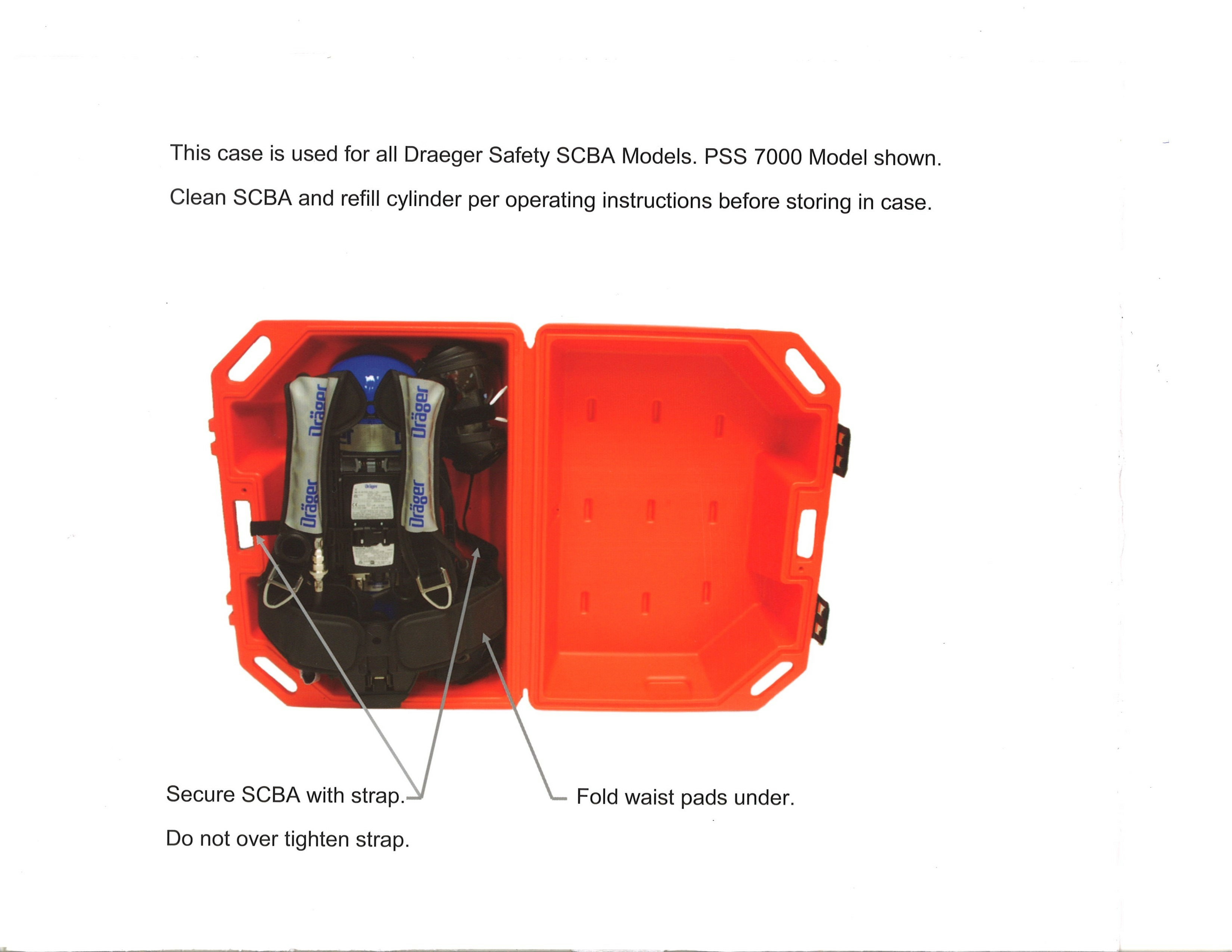 Draeger 4059430 SCBA Carrying Case - Orange | International Safety