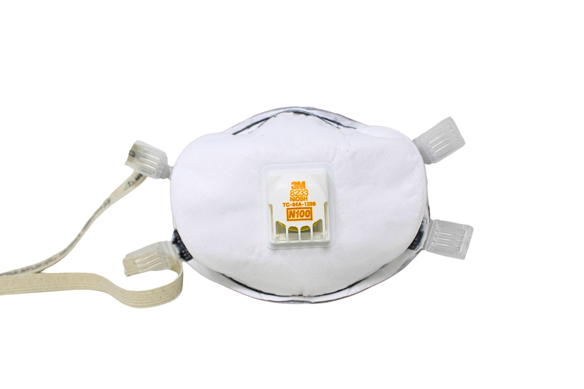 3M™ 8233-EACH Particulate Respirator 8233, N100 with 3M™ Cool Flow ...