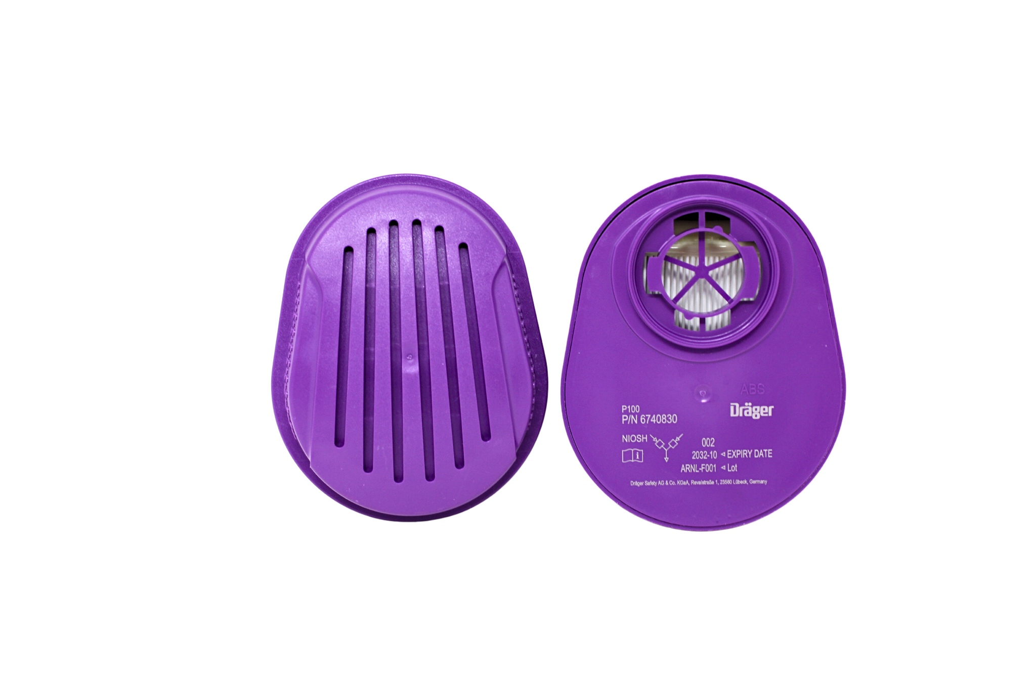 Draeger 6740830-PAIR P100 Hard-Dhell Filter for X-Plore Series of Air ...