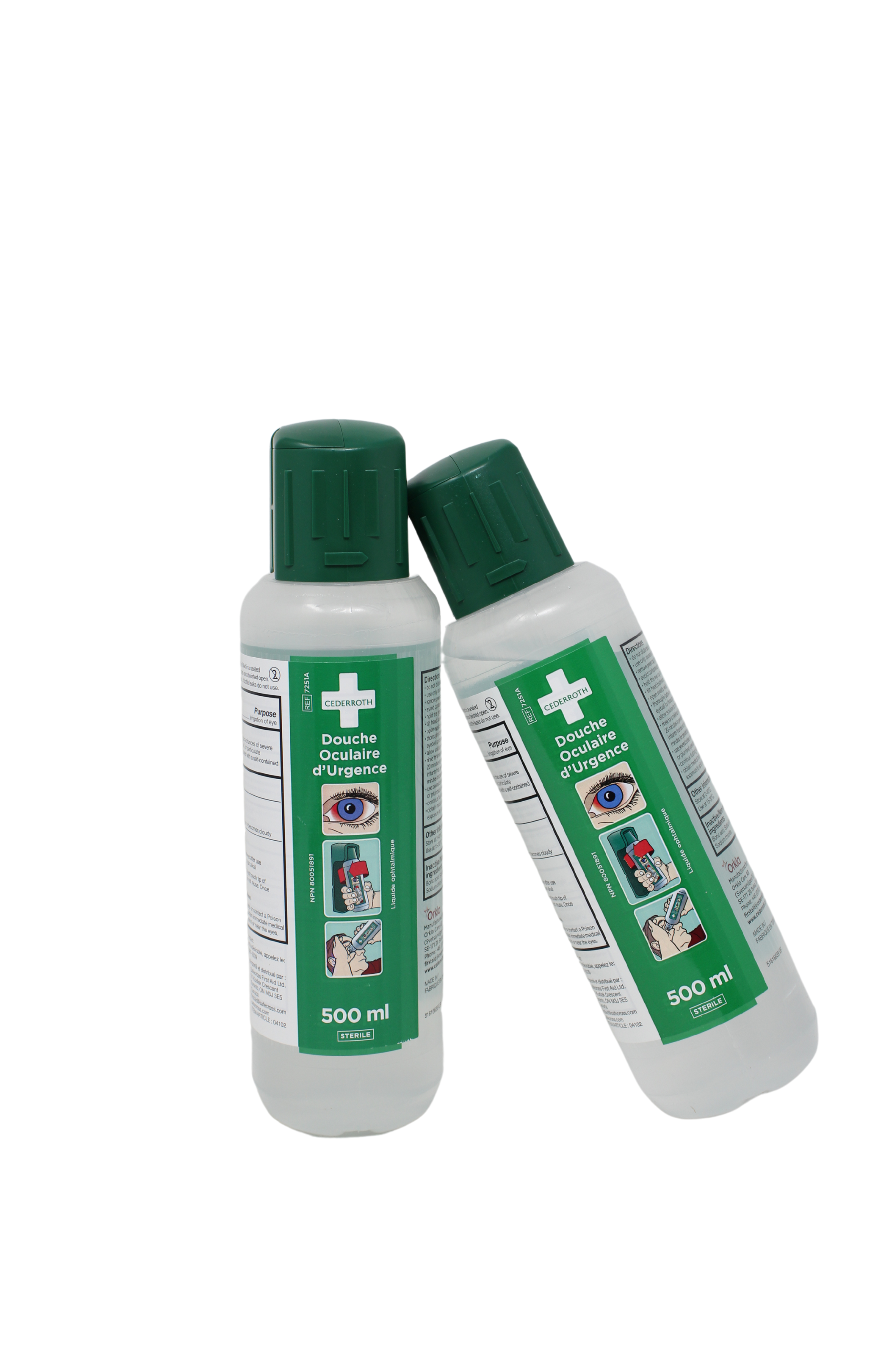 Cederroth 725201 Sterile Eye Wash Bottle - 500mL with Twist-off ...