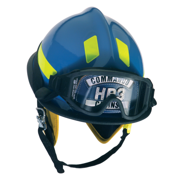 Blue Fire Helmet