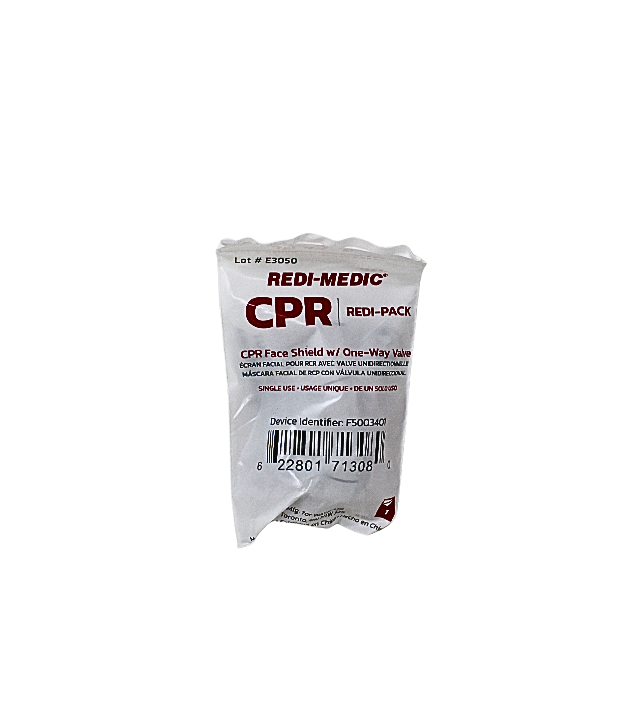 WASIP F5003401-EACH CPR-Aid Rescuer Device, Single Use | International ...