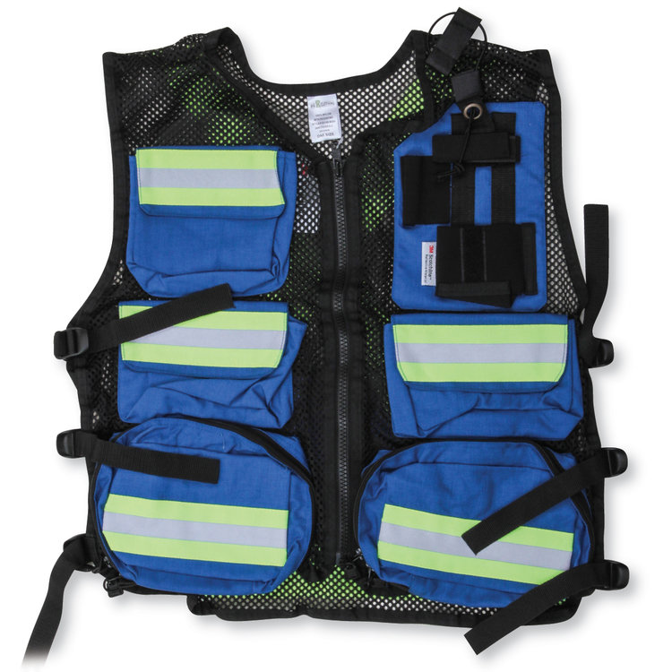 Big K Clothing BK625RB-MESH Royal Blue Mesh First Aid Safety Vest ...